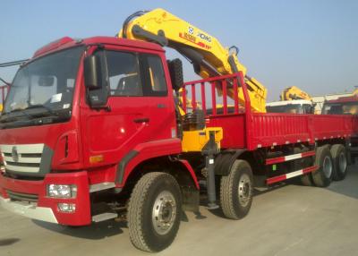 China Mobile 12T Knuckle Boom Truck Crane For Landscrape Jobs for sale