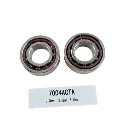 China Single Row 20*42*12mm Angular Contact Ball Bearing 7004AC for Radial Load Direction for sale