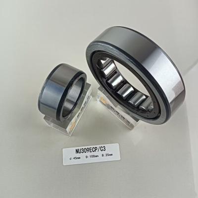 Cina Cintura di cilindro a rulli a fila singola 45*100*25mm NU/NJ/NF309ECP con lubrificazione a olio in vendita
