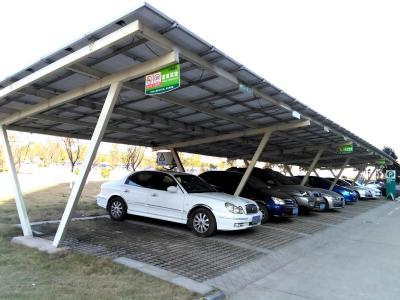 China Customized Size 180km/h  Wind Speed PV Panel Solar Carport Car Parking Racks for sale