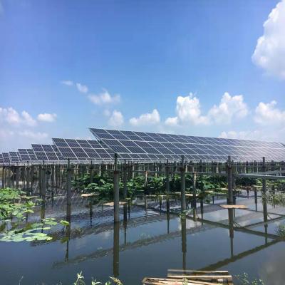 China Precast Pile Single Post Solar Ground Mount Systems For Fishing - Light Complementary for sale