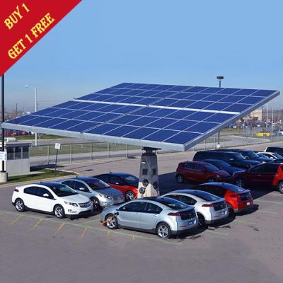 China Galvanized Steel PV Carport Solar Systems 1.4KN/M2 Max Snow Load Galvanized Surface for sale
