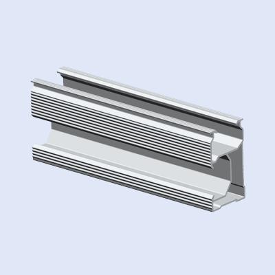China Extruded Aluminum Slotted Rail For Photovoltaic Module Mounting Systems OEM for sale
