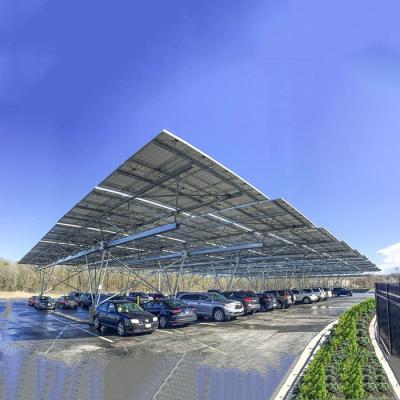 China 10KW 30KW Hot Galvanized Steel Solar PV Carport for sale