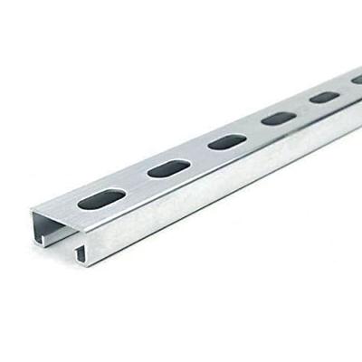 China Building or Construction HDG Perforated Galvanized U Channel, PV Mounting Structure Cold Formed Channel for Solar System for sale