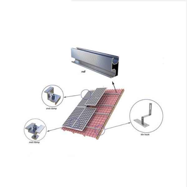 Aluminium Profile Rail PV Mounting, Aluminium Mount Installation Support Structure