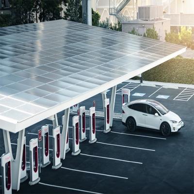 China Gegalvaniseerde Geanodiseerde Oppervlaktess304 PV Zonnecarport Structuren Te koop