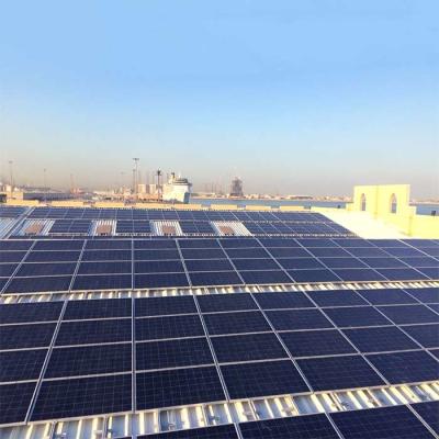 중국 60 deg는 시스템 풍 하중 시속 마일 130을 탑재하는 0.5 밀리미터 태양 PV를 지붕으로 덮습니다 판매용