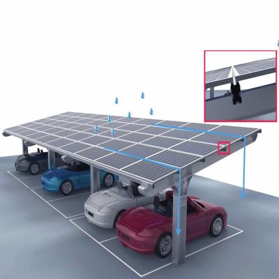 Cina Sistema di montaggio al suolo galvanizzato impermeabile per la tettoia solare dell'automobile in vendita