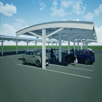 China 15deg Tilting BIPV Solar Panel Racking Systems For Carport for sale