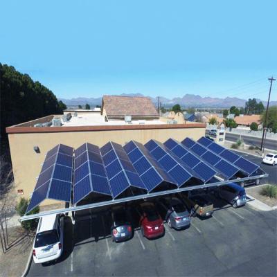 中国 HDG Q345の現代Carportの太陽格納装置システム 販売のため