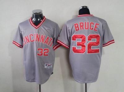 China mlb jerseys Cincinnati Reds #32 Bruce grey for sale