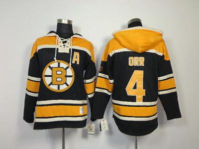 China NHL Boston Bruins 4 Bobby Orr Black Hoodies Jersey Old Time Hockey for sale