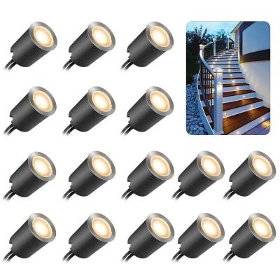 China 16 Pack LED Deck Lights Including Transformer Ideal for Outdoor Deck and Patio Lighting Durable and Easy Installation for sale