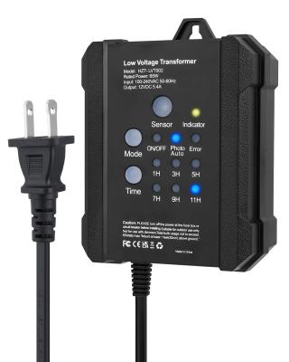 China 65W Outdoor Low Voltage Transformer With Timer And Photocell Sensor for sale