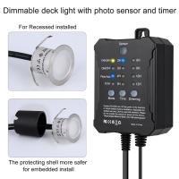 China Timer Equipped Dimmable LED Deck Lights 20Pack Including Photocell Sensor Designed for Outdoor Deck and Walkway Lighting for sale