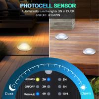 China Timer Equipped Dimmable LED Deck Lights 20Pack Including Photocell Sensor Designed for Outdoor Deck and Walkway Lighting for sale