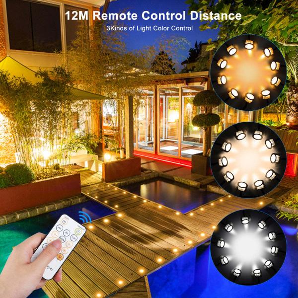 Quality Recessed LED Deck Light Kits 3 Color Changing for sale