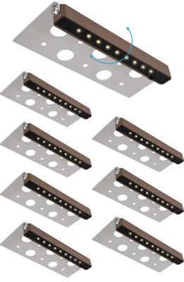 China 16pcs Plastic Anchors Package LED Hardscape Lighting 7 Inch 2.5W Warm White 8Pack Energy Saving Lighting Option For Patios Decks And Garden Areas for sale