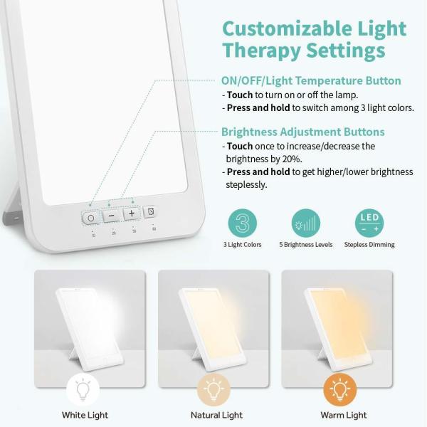 Quality 10,000 Lux LED Light Therapy Lamp for sale