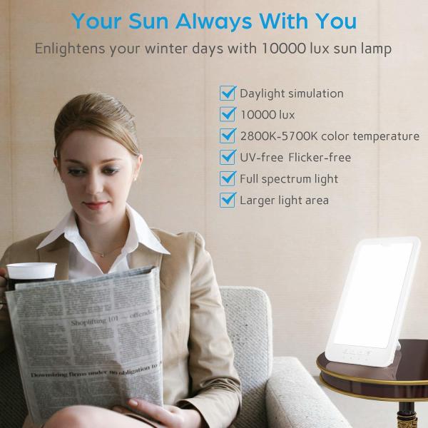 Quality 10,000 Lux LED Light Therapy Lamp for sale