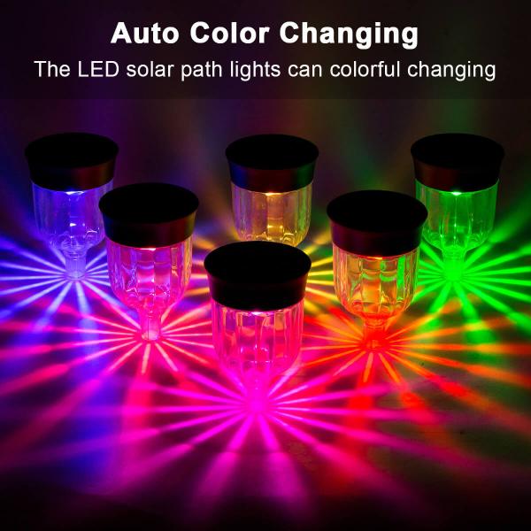 Quality 6Pack Solar Pathway Lights Color Changing for sale