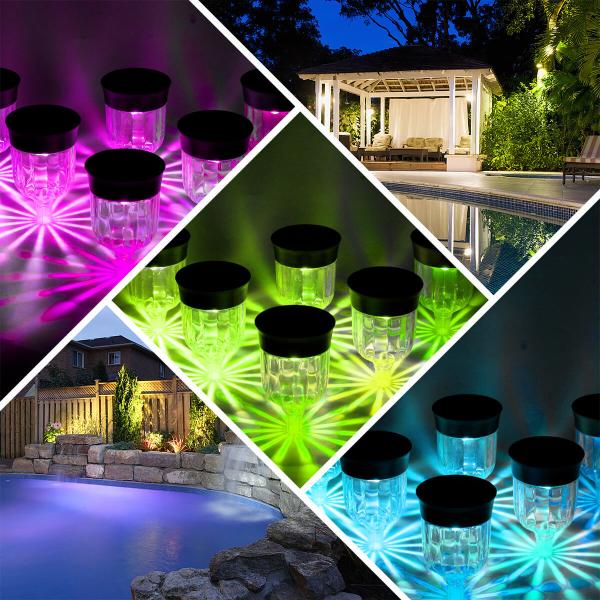 Quality 6Pack Solar Pathway Lights Color Changing for sale