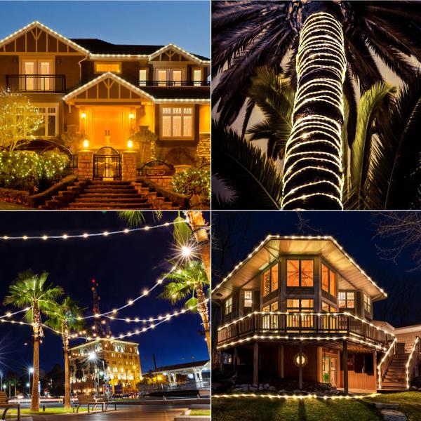 Quality Solar Rope Lights Outdoor 72FT 200 LED for sale