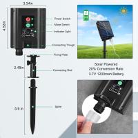 China Insert Into Ground Or Wall Mounted Solar Rope Lights Outdoor 72FT 200 LED Energy Waterproof Lighting Solution For Garden Pathways And Landscape Decoration for sale