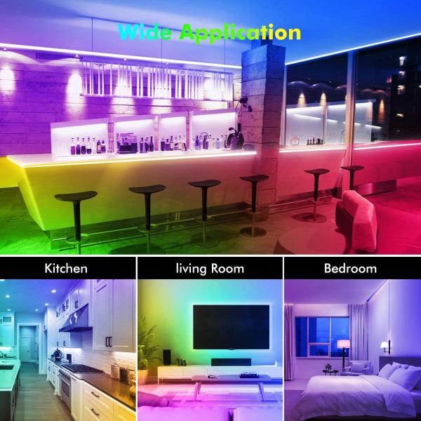 Quality RGB LED Strip Lights with Music Sync App Control and USB Powered for Dynamic for sale