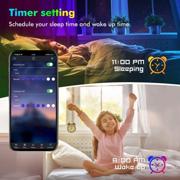 Quality RGB LED Strip Lights with Music Sync App Control and USB Powered for Dynamic for sale