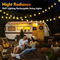 China SMY Lighting 22FT Rechargeable Battery String Light Perfect for Outdoor Decoration and Party Lighting Long Lasting LED Lights for sale