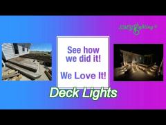 16 pack led deck lights including transformer ideal for outdoor deck and patio lighting durable