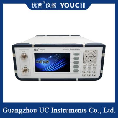 China Dual Channel Fiber Optical Power Meter +10 ~ -65dBm  100 ~ 240V for sale