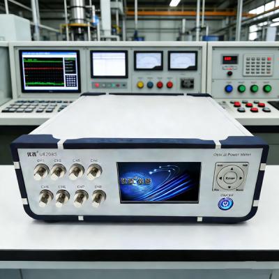 China FC/APC Type Optical Power Meter With 8-Channel Function For Fiber Optic Measurement for sale