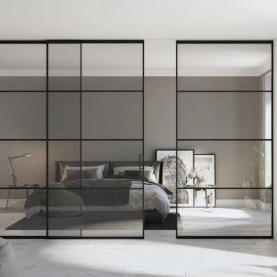China De transparante Muren van de Glasverdeling met Milieuvriendelijke Glasschuifdeur for sale