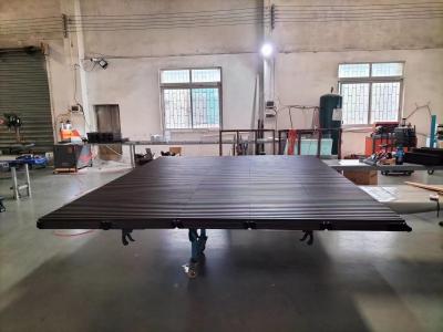 China 0.5mm - 10mm Modern Aluminum Slatted Garage Door Woodgrain Finish for sale