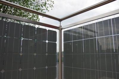 China Sustainable Energy Efficiency BIPV Glass Railing Systems With Cutting Edge for sale