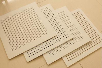 China Rectangular Gypsum Ceiling Boards White Screw Fixing Installation Method for sale