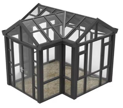 China Energy Saving Aluminum Sunroom Glass Houses Smooth Surface Customized Design for sale