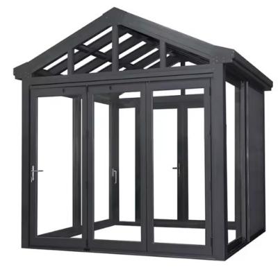 Modernes Design Kleines Glaszimmer für 4 Jahreszeiten Vorgefertigtes Aluminium Sonnenzimmer mit individueller Größe