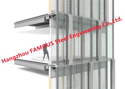 China Heat Insulation Soundproof 3mm Double Glass Curtain Wall Skin Ventilated for sale