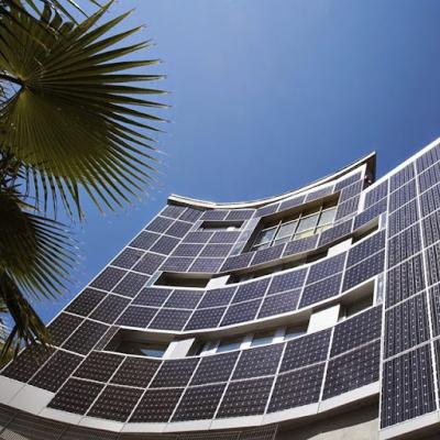 Cina Sistemi fotovoltaici della facciata di BIPV 6060 moduli Bifacial di alluminio di Pv in vendita