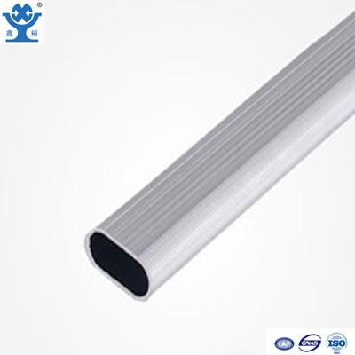 China Clear anodized extruded profile aluminium oval tube for sale
