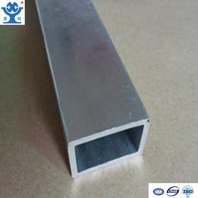 China Mill finish 6000 series extruded aluminum rectangular tubing for sale