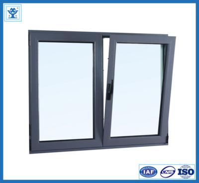 China Aluminum/Aluminium Turn-Turn Window Winth Double Glass for sale