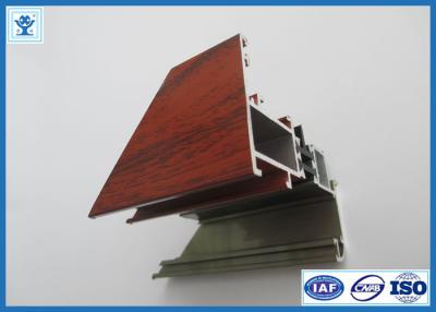 China Custom Aluminum Profile 6000 Series Wood Grain Aluminum Window Profile for sale