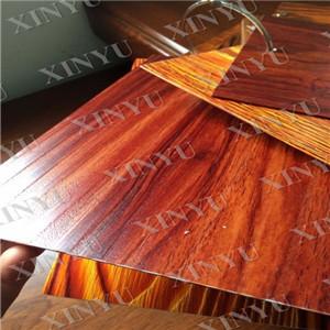 China Wooden Grain Transfer Printing Aluminium Inward-opening Window and Door for sale