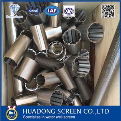 China OD6''5/8  200mesh slot AISI304/316 20ft length Wedge wire type water well screen for deep well for sale
