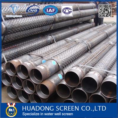 China OD168*4.5mm AISI 304 or Q235 Polish surface slotted casing pipe/bridge slot screen for 600ft dpeth well for sale